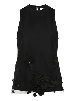 Viktor & Rolf Floral-embroidery Blouse - Black