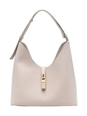 Furla Medium Goccia Turn-Lock Tote Bag Neutrals