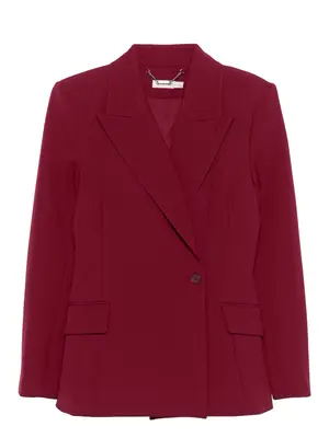 Simkhai Double-breasted Blazer - Red