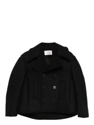 Saint Laurent Double-breasted Wool Jacket - Black