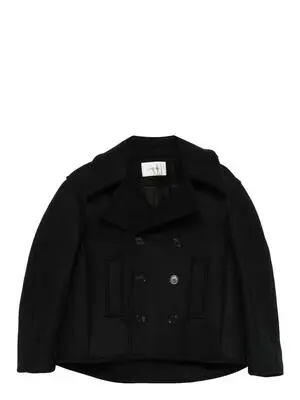 Saint Laurent Double-breasted Wool Jacket - Black