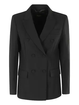 Seventy Double-breasted Blazer - Black