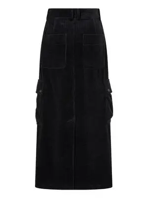 STUDIO TOMBOY STUDIO TOMBOY Corduroy Cargo Skirt Black