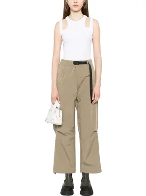 GROUND ZERO Belted Straight-leg Cargo Pants - Brown