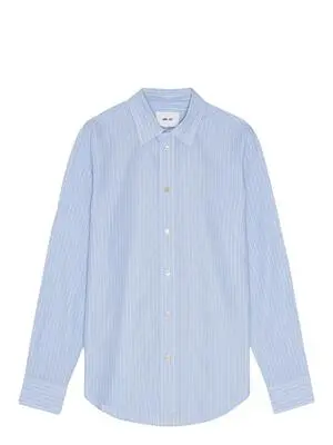 Nn07 Striped Long-sleeves Shirt - Blue
