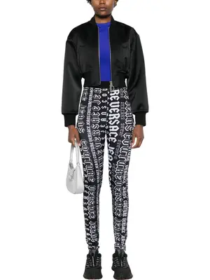 Versace Logo-print Leggings - Black