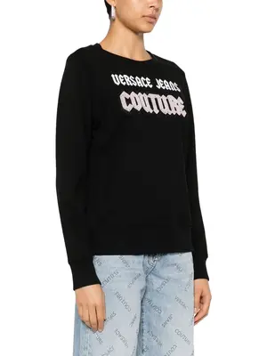 Versace Bead-embellished Sweatshirt - Black