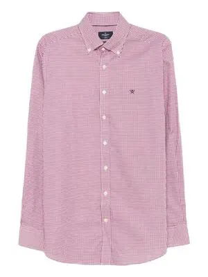 HACKETT Gingham-check Shirt - Red
