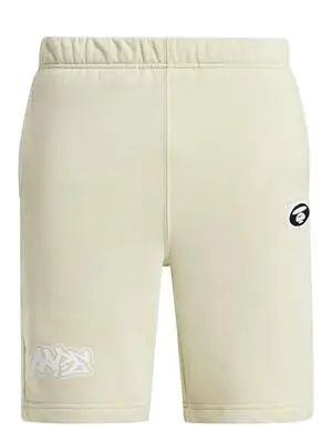 AAPE BY *A BATHING APE Logo-patch Shorts - Neutrals