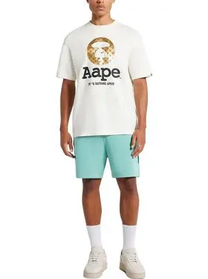 AAPE BY *A BATHING APE Milo-Patch Track Shorts Green