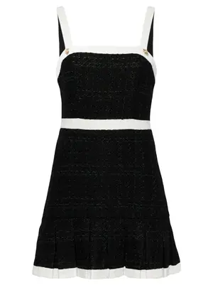 Alice + Olivia Clarine Square Neck Dress - Black