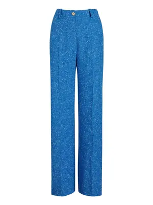 Patou Iconic Tweed Trousers - Blue