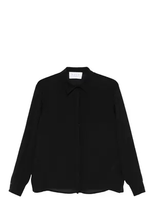KAOS Crepe De Chine Shirt - Black
