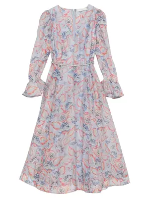 Zimmermann Eden Floral-print Midi Dress - Blue