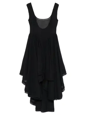 ELENA VELEZ Ruffled Cocktail Dress - Black