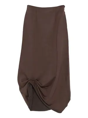 ELENA VELEZ Amish Maxi Skirt - Brown