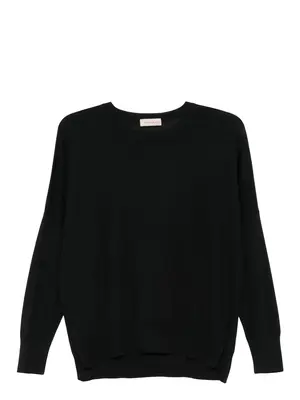 BLANCA VITA Fine-knit Sweater - Black