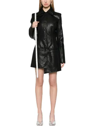 ELENA VELEZ Elena Velez Faux Leather Blazer Dress