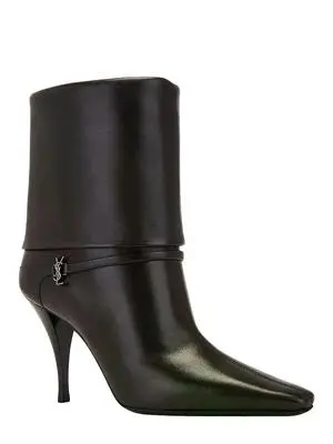 Saint Laurent Ricky Leather Boots - Harris Eagle Brown