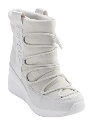 Dkny Perla Wedge Bootie - Soft White