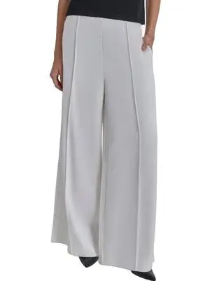 Dkny DKNY Pintuck Wide-Leg Pants Ivory