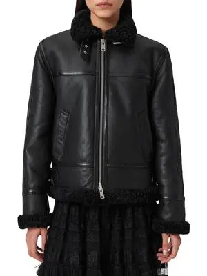 ALLSAINTS Lorel Flying Jacket - Black/black