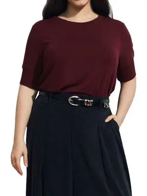 Universal Standard Universal Standard Aimee Knit Top Deep Red