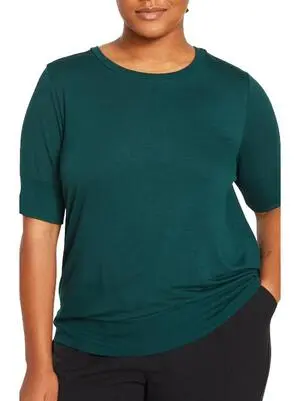 Universal Standard Aimee Knit Top - Forest Green
