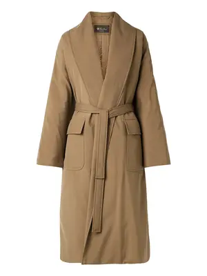 Loro Piana Dwight Silk Coat - Brown