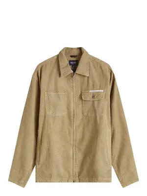 THISISNEVERTHAT Washed Corduroy Zip Jacket - Khaki