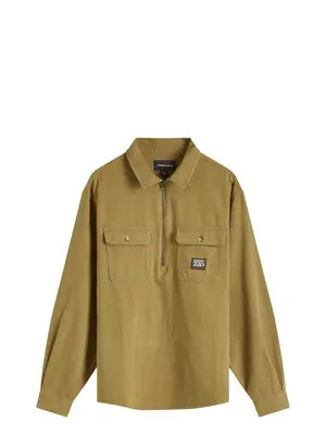 THISISNEVERTHAT Quarter Zip Shirt - Olive
