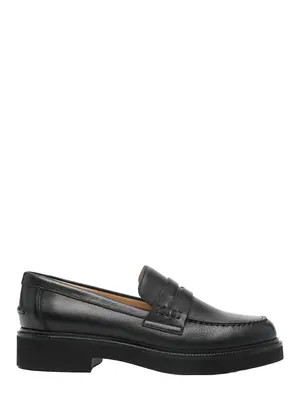 DOUCAL'S Penny-slot Loafers - Black