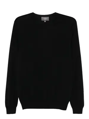 Eric Bompard Extrafine Round Neck Sweater - Black
