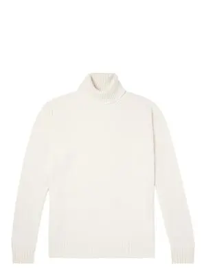 Thom Sweeney Cashmere Rollneck Sweater - Neutrals