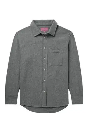 THE ELDER STATESMAN Cashmere Overshirt - Gray