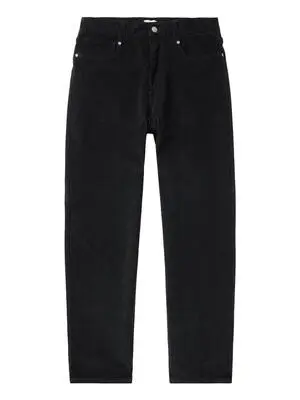 Altea Ken Slim-fit Corduroy Trousers - Black