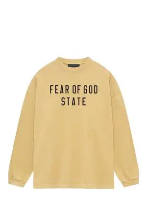 Fear Of God Essentials Heavy Longsleeve Tee Shirt - Amber