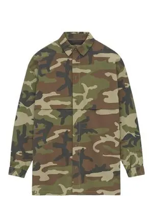 Fear Of God Essentials Military Nylon Overshirt - Woodland Camo