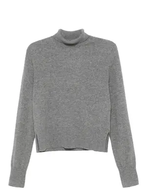 TOTÊME TOTEME Cashmere Roll Neck Sweater Grey