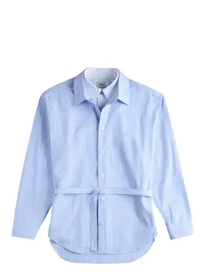 TOD'S Double-collar Poplin Shirt - Blue