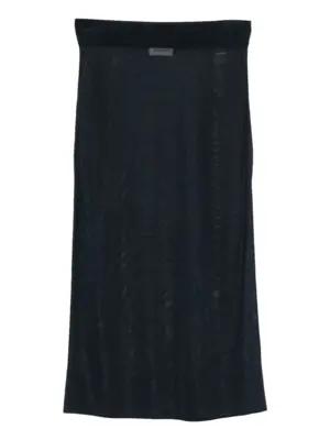 SAINT LAURENT Saint Laurent Knitted Pencil Midi Skirt