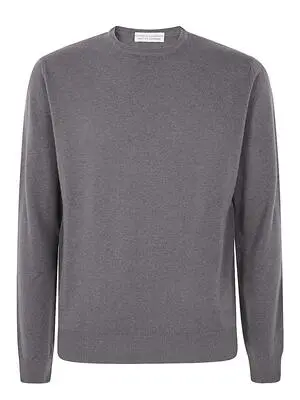 FILIPPO DE LAURENTIIS Long Sleeve Round Neck Top
