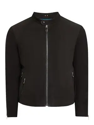 SAVAS Leather Racer Jacket - Black