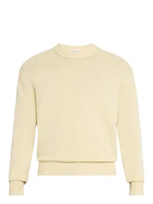 FRAME FRAME Wool-Cashmere Crewneck Sweater Light Yellow