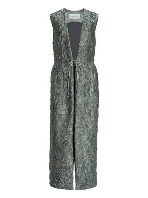 Dries Van Noten Crushed Plisse Sleeveless Vest - Grey