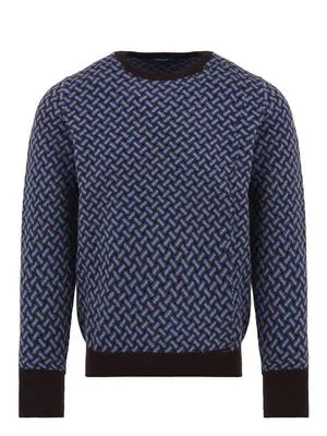 DRUMOHR Cashmere Sweater - Truffle/denim
