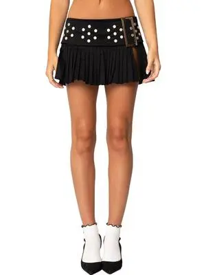 EDIKTED EDIKTED Roxy Side Slit Pleated Miniskirt