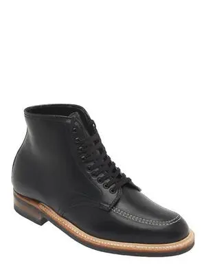 Alden Leather Lace-up Work Boots - Black