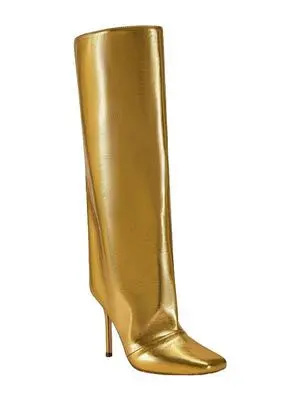 AZALEA WANG AZALEA WANG Rebelite Knee High Boots Gold