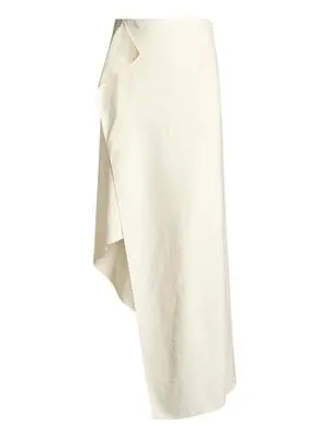 Etro Crepe Sarong Maxi Skirt - Off-white